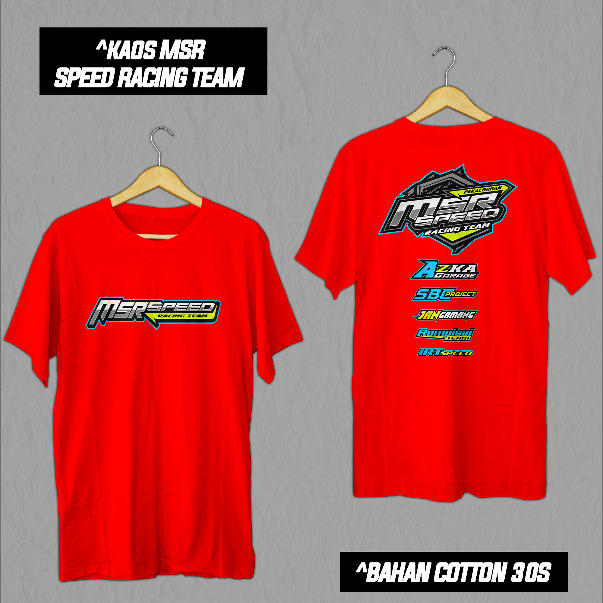 KAOS RACING MSR SPEED ORIJINAL MERCHANDISE| KAOS REQUEST NOMOR DAN NAMA ...