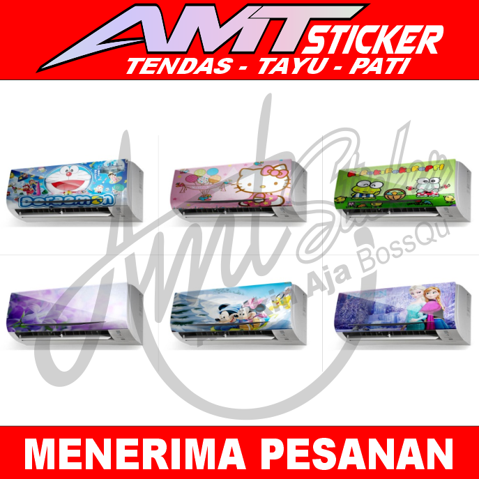 [TERBARU] STIKER AC RUANGAN STIKER DECAL UKURAN 75X30 CM GAMBAR KARTUN ...