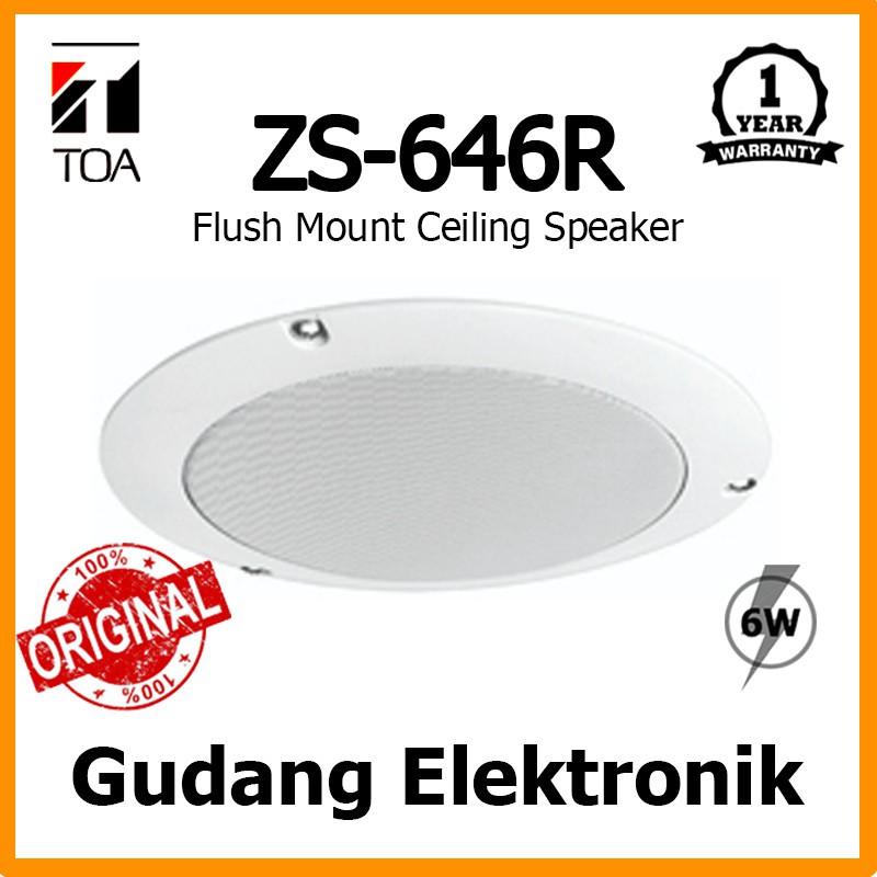 Ceiling Speaker TOA ZS-646R / Speaker Plafon (6watt) | Lazada Indonesia