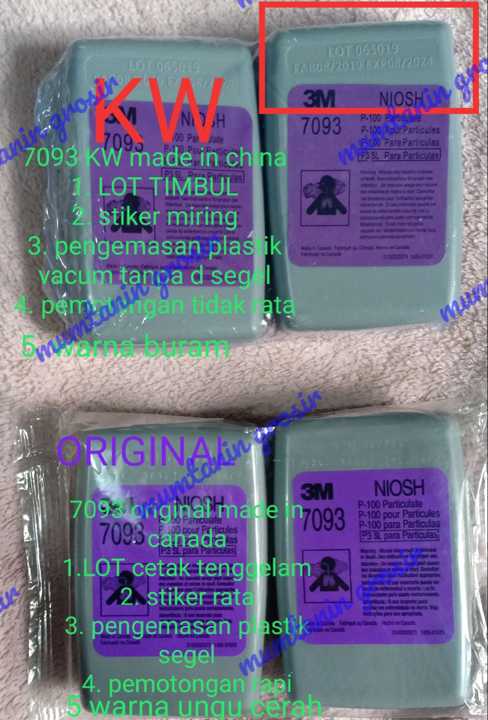 original filter 3M 7093 made in canada exp 2025 | Lazada Indonesia