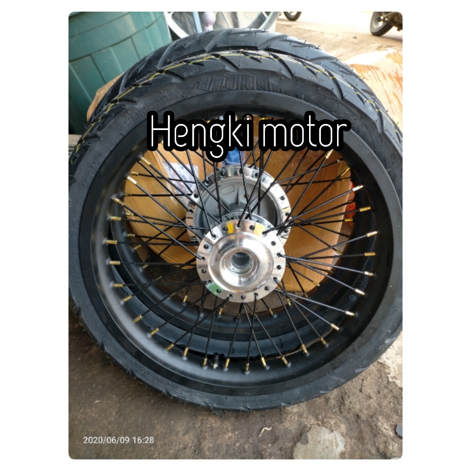 Velg rk king ring 17 uk 160/185plus ban jari jari hitam | Lazada Indonesia