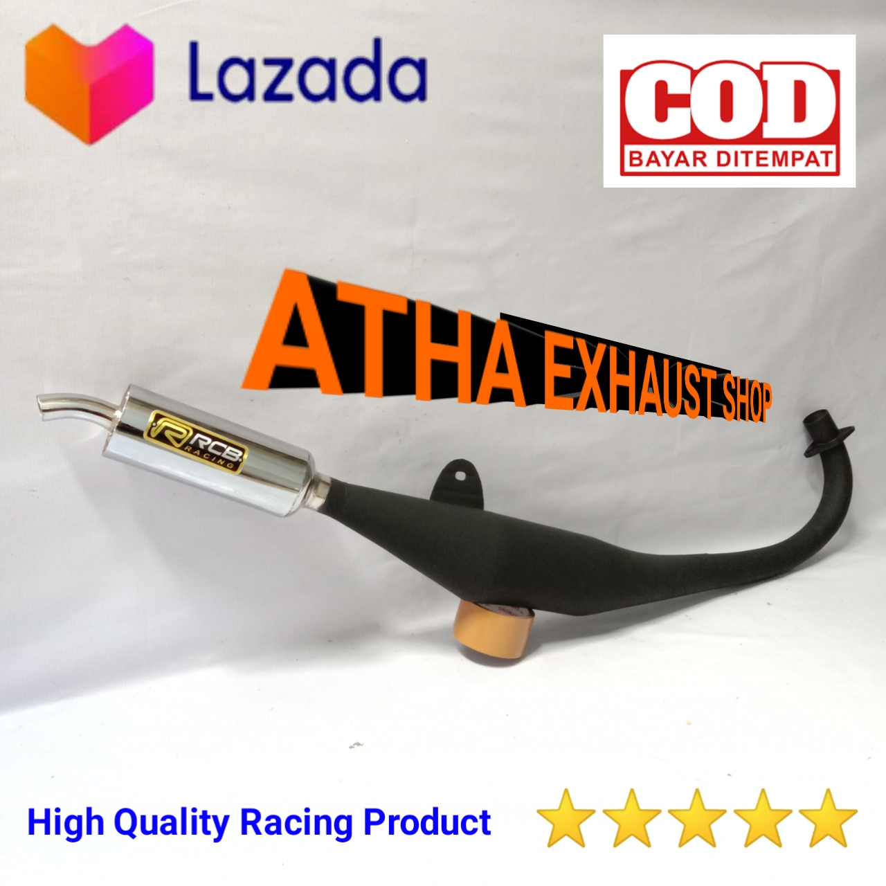 knalpot Suzuki satria standar 2tak lumba Hiu Standar Racing RCB | Lazada Indonesia