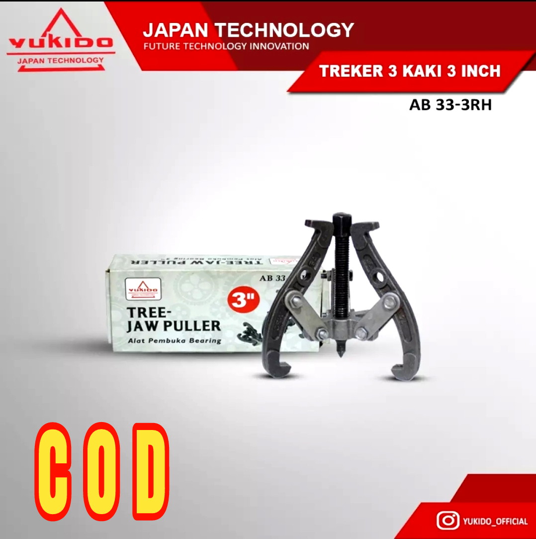TREKER 3 KAKI 3INCI TREKER KAKI 3 CABUT BEARING PULLER 3 INCI ALAT ...