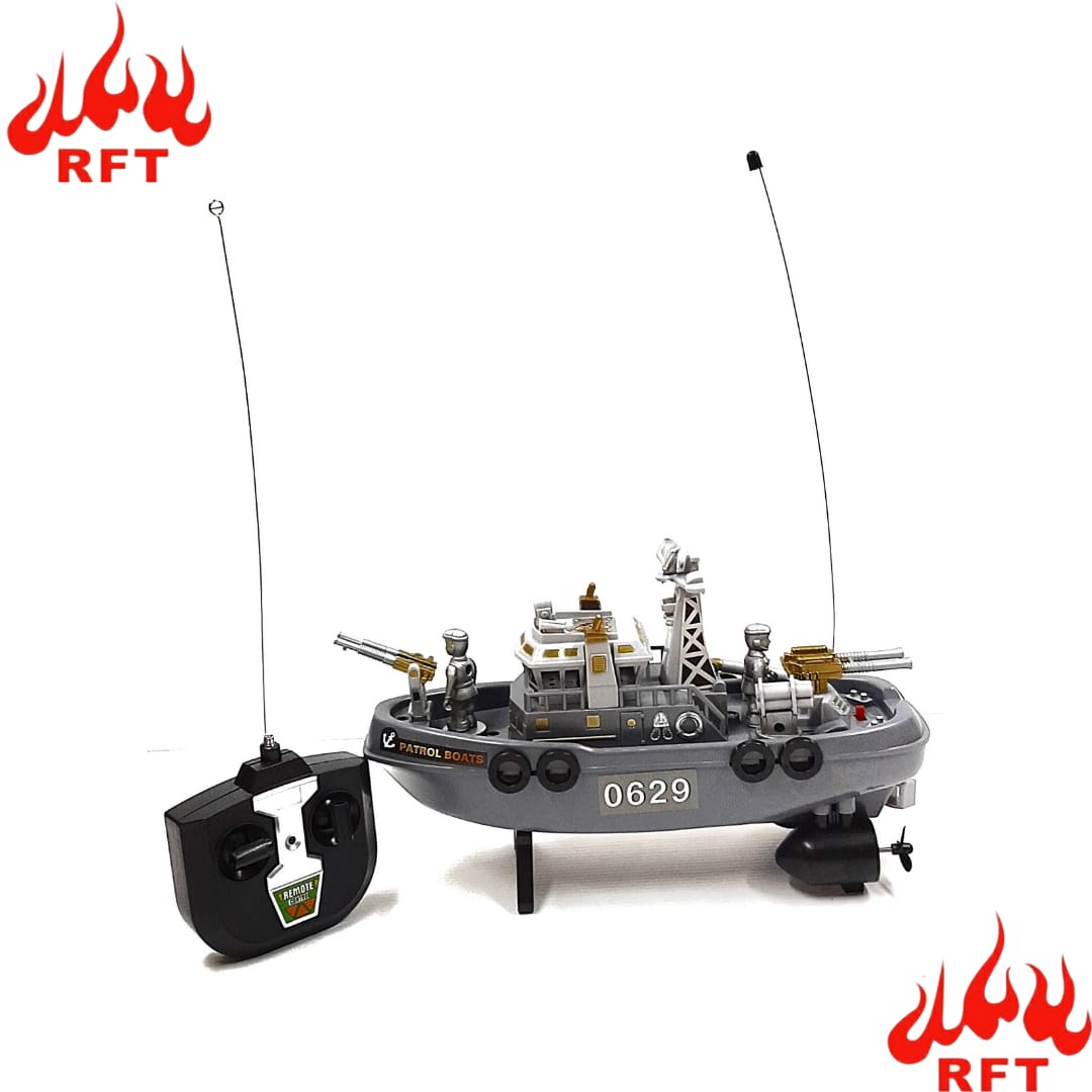 MAINAN PERAHU KAPAL REMOTE RC MARINE PATROL BOAT BISA JALAN DI AIR ...