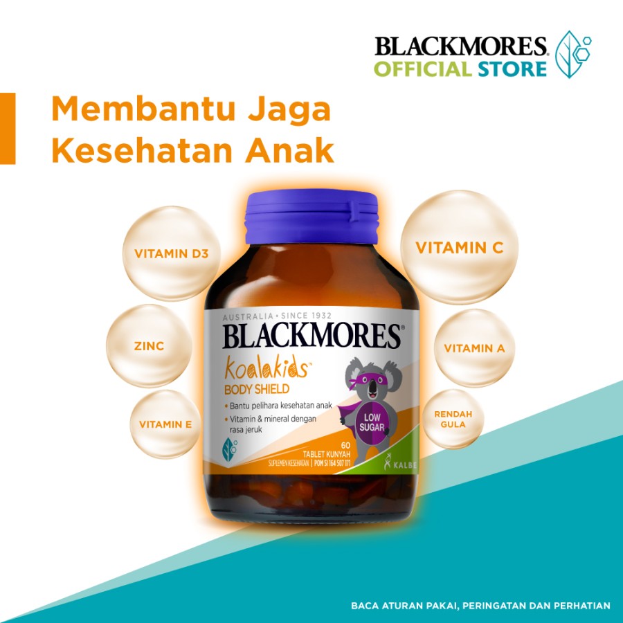 Blackmores Koala Kids Body Shield - 60 Tablet - Membantu Memelihara Kekebalan Tubuh Anak ...