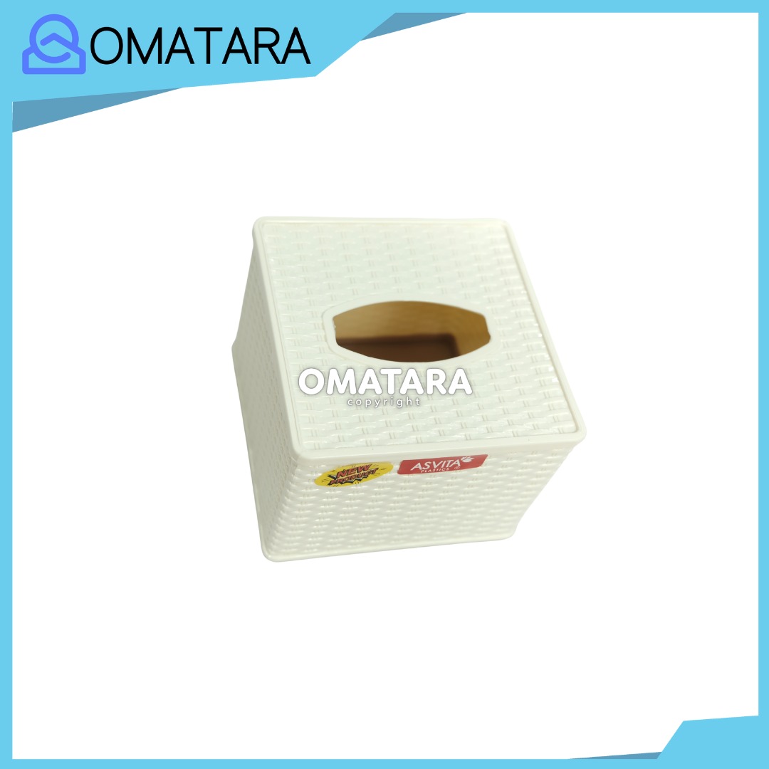 Asvita Tempat Tissue Segi Plastik Rotan Kecil Kotak Box Tisu Tisue ...