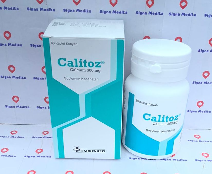 Calos Chewable Tablet 500mg Isi 60 Tablet - Multivitamin Kalsium ...
