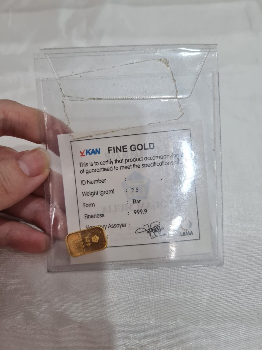 2.5 GRAM LM LOGAM MULIA EMAS ANTAM RETRO CLASSIC KLASIK SERTIFIKAT ASLI ...
