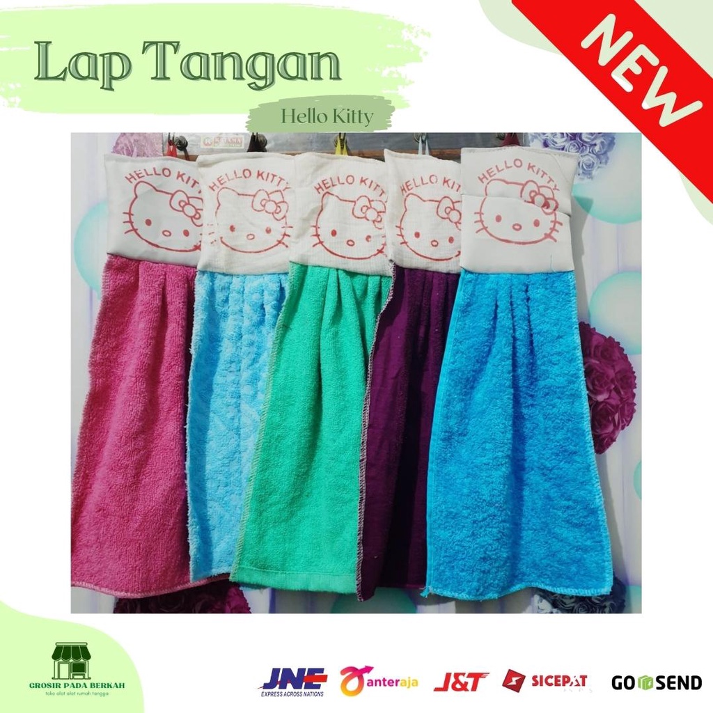 Lap Tangan Handuk Hello Kitty - Lap Tangan Handuk GANTUNG - Lap Tangan ...