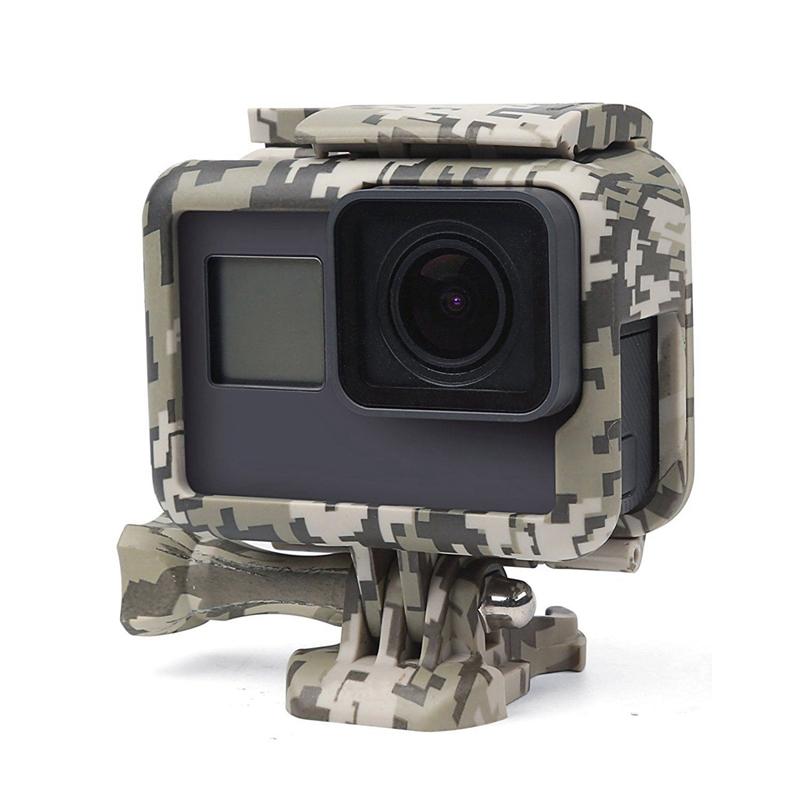 Shoot Camouflage Gray Protective Frame Mount Stand Housing Case for ...