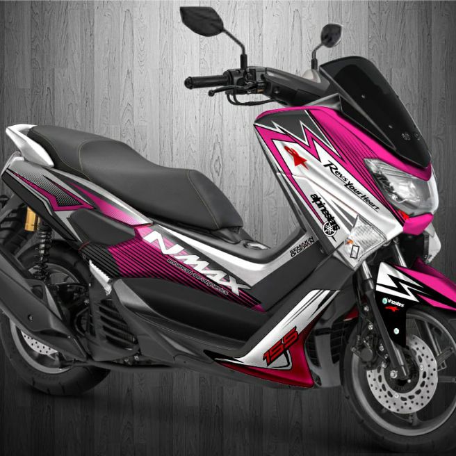 Decal Yamaha NMAX full body Pink Putih | Lazada Indonesia