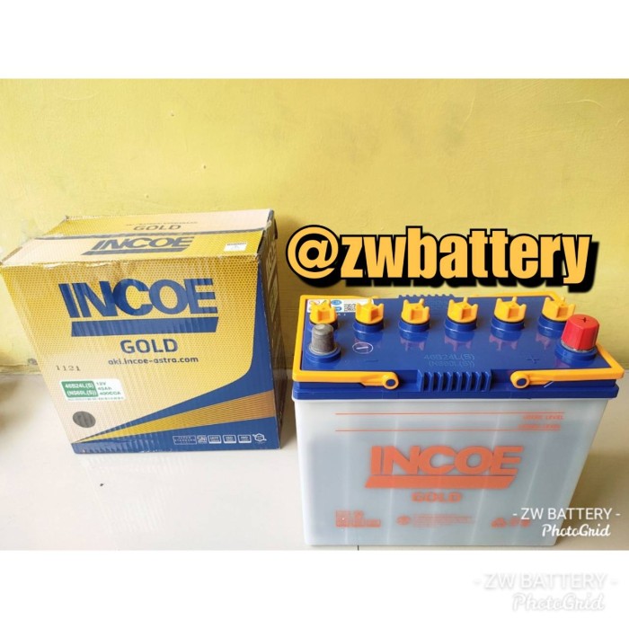 Aki Mobil Ns60L / 46B24L Incoe Gold Hybrid | Lazada Indonesia