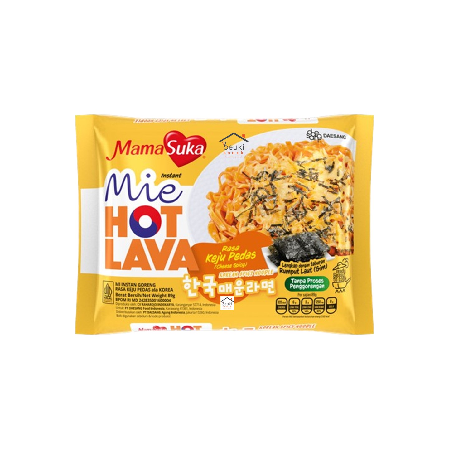 Mamasuka Mie Instan Hot Lava Keju Pedas Buldak | Lazada Indonesia