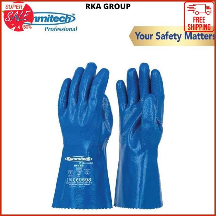 Summitech Chemical Resistant Gloves Bf4 Eb Terbaik Dikelasnya | Lazada ...