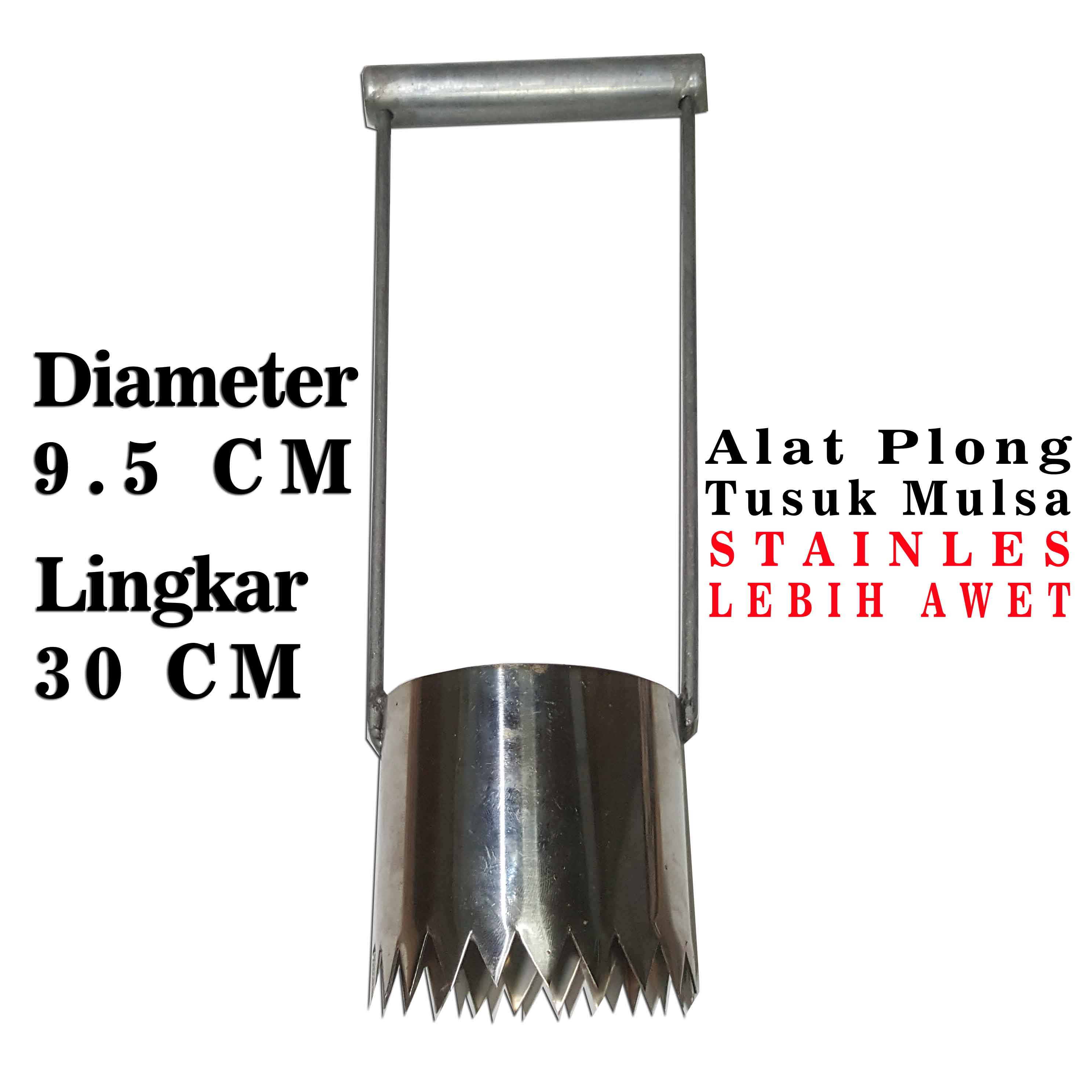 Alat Pelubang Mulsa Lingkar 30 CM 3.7 Dim Alat Plong Plastik Diameter 9 ...