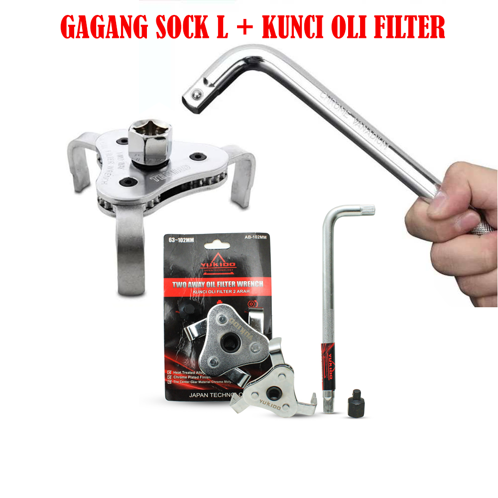 Oli Filter Wrench 3 Way Kunci Filter Oli Universal 54-116mm Alat ...