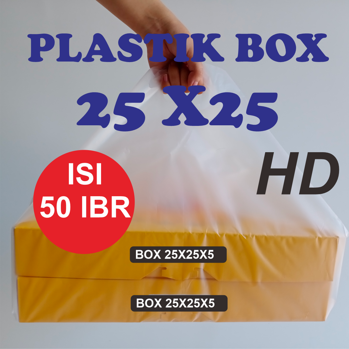 Baca Deskripsi Plastik Box 25x25/Kantong Plastik Box 25x25 isi 50 Pcs ...