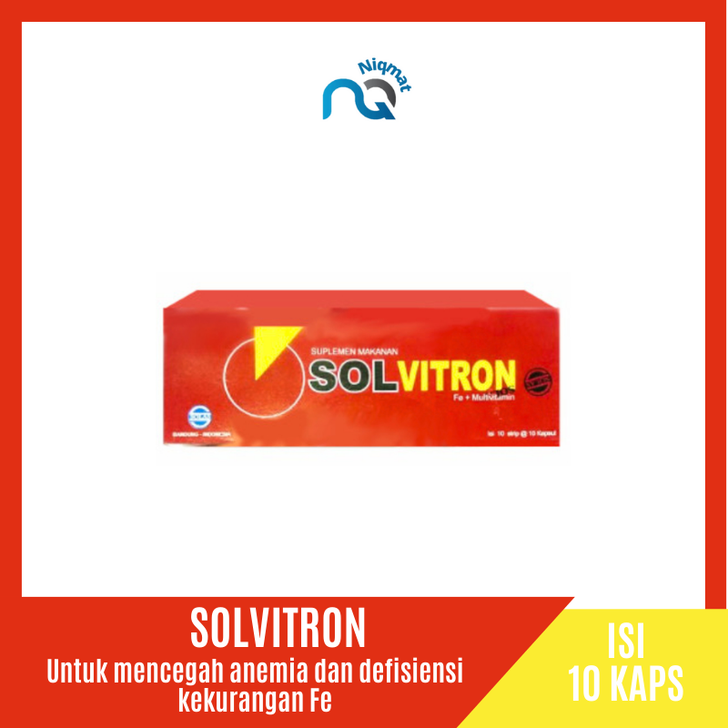 Solvitron 1 Strip 10 Kapsul Multivitamin Penambah Darah | Lazada Indonesia