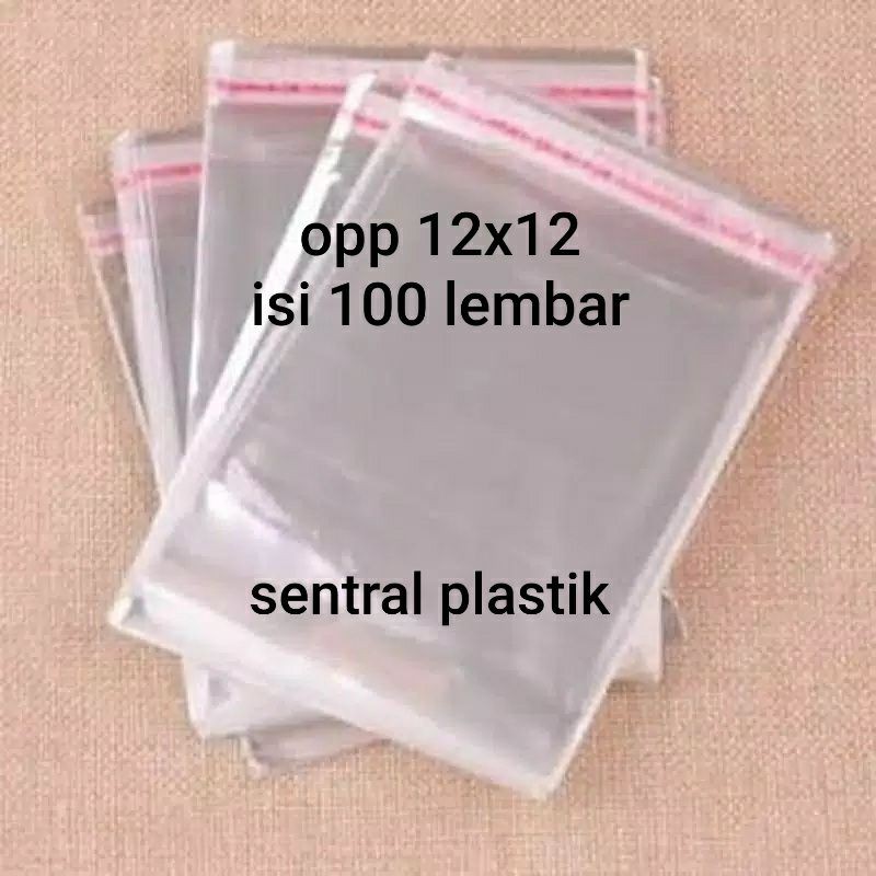 Plastik opp bening lem perekat 12x12 | Lazada Indonesia