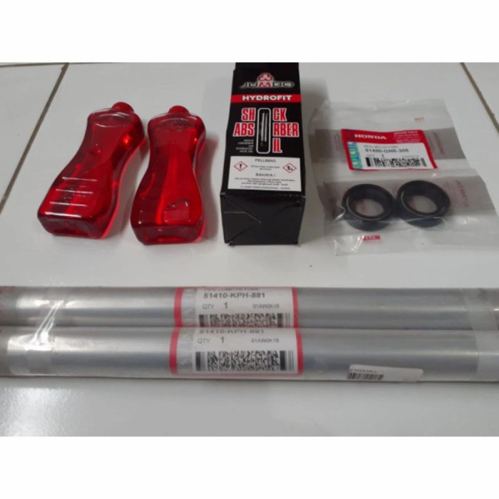 AS SHOCK DEPAN SET SUPRA X 125 HALU HALU SET+SEAL SHOCK+MINYAK SHOCK KODE 51410-KPH-881 | Lazada ...