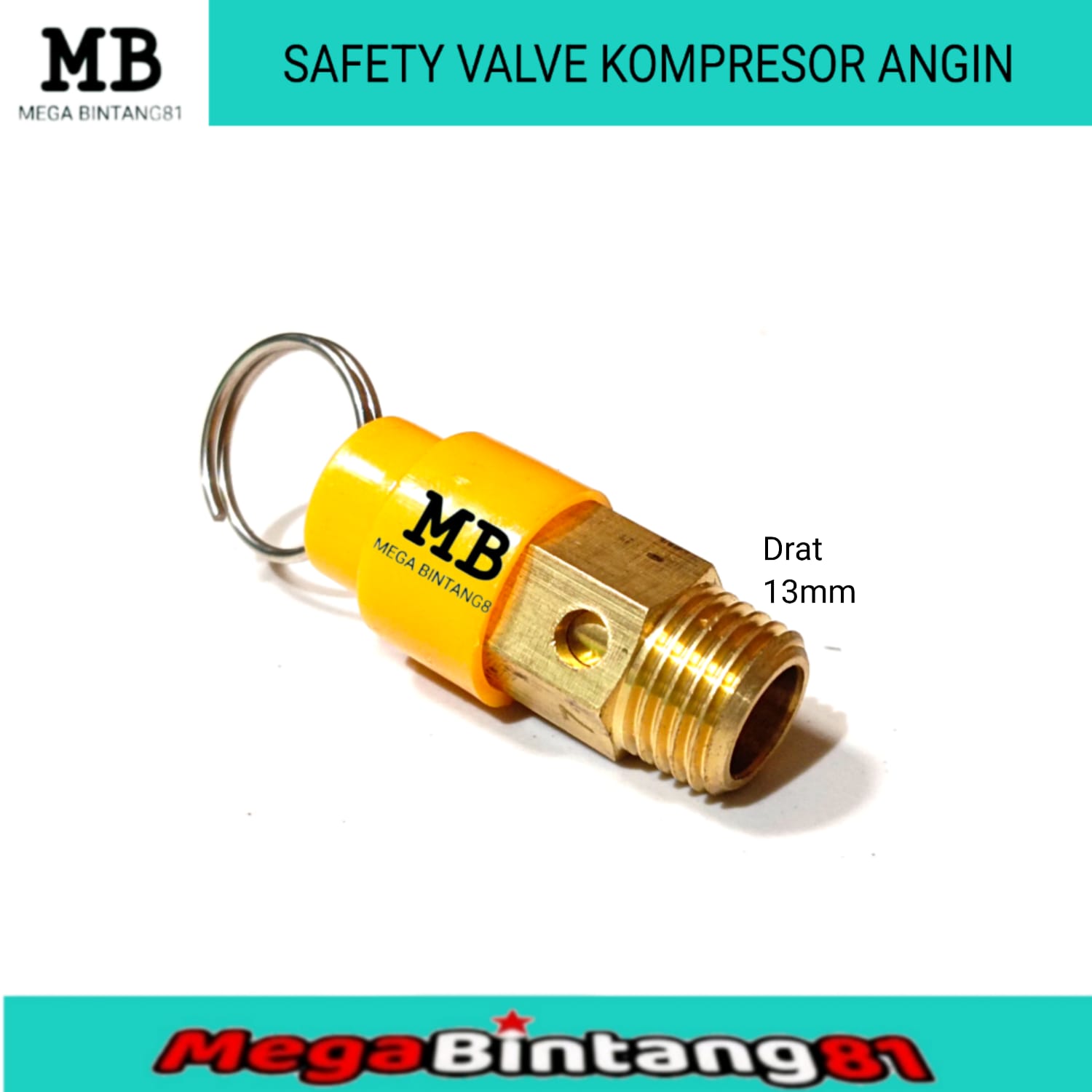 SAFETY VALVE COMPRESSOR PENGAMAN TEKANAN ANGIN KOMPRESOR 1/4hp CHECK ...