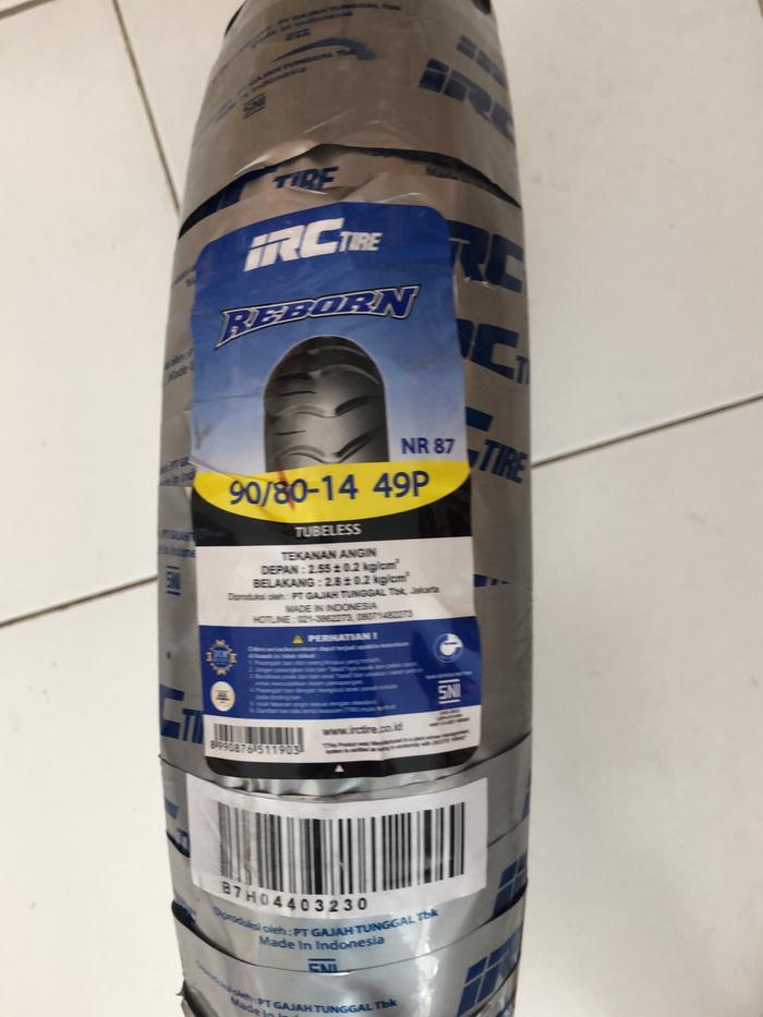 BAN LUAR MOTOR IRC TUBLES REBORN 90/80-14 (NR 87) | Lazada Indonesia