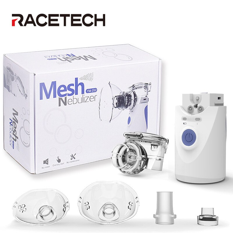 MESH NEBULIZER PORTABLE ALAT UAP INHALASI INHALER PERNAFASAN ASMA ...