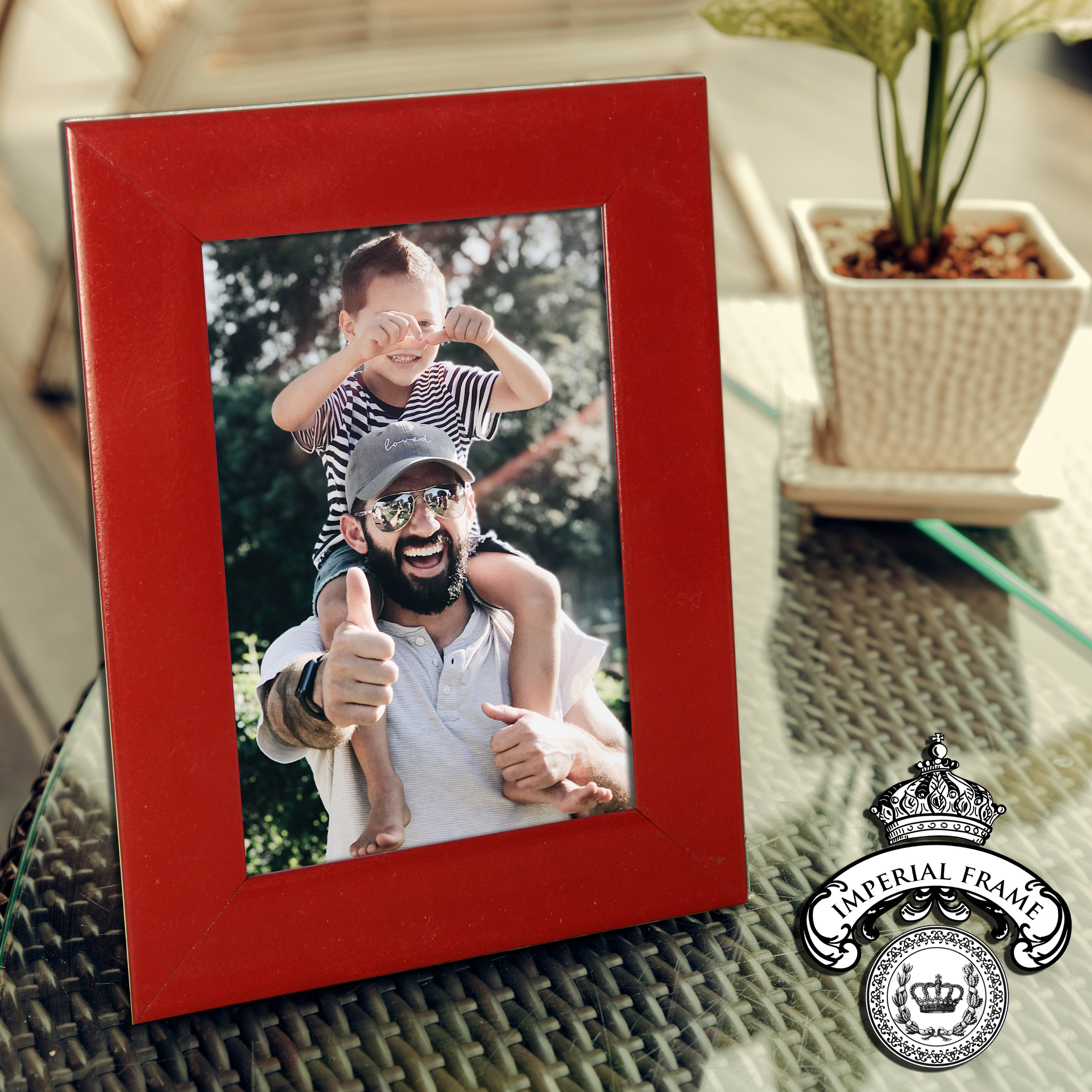 Bingkai Frame Figura Foto 5R ( 13x18cm ) Hitam / Putih / Merah / Biru ...