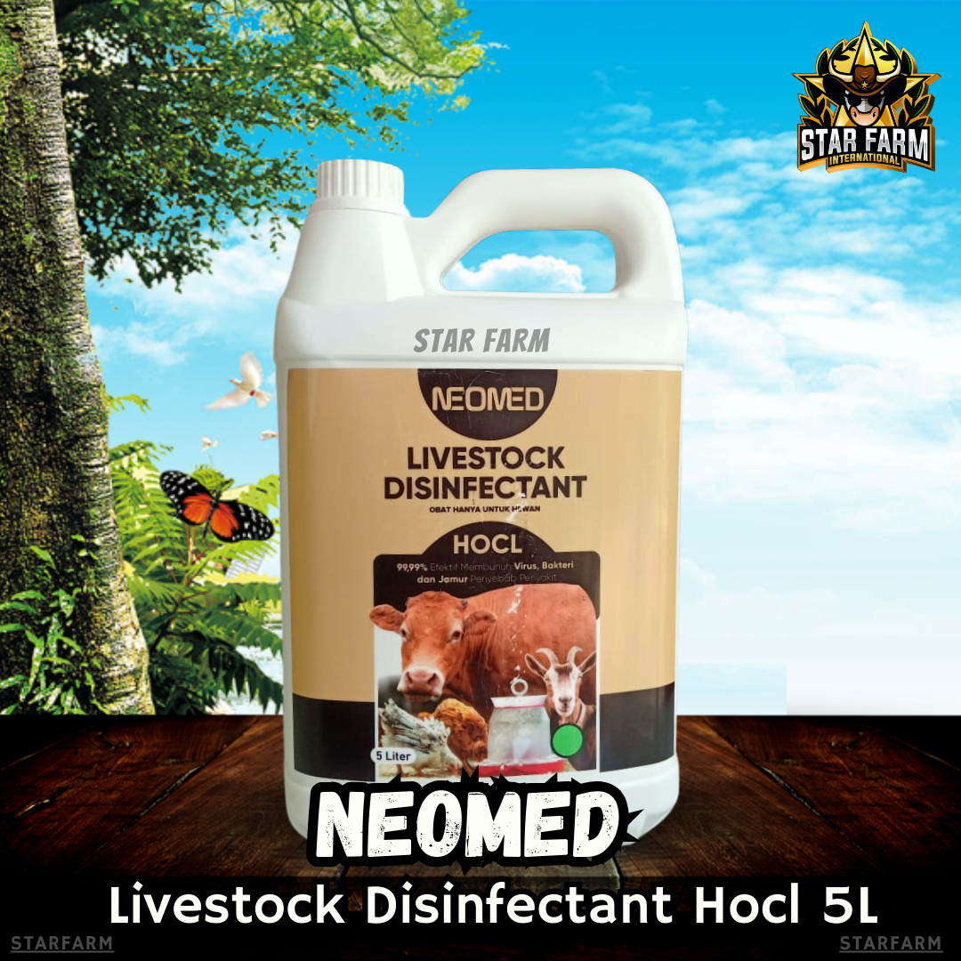 Neomed Livestock Disinfectant Cair HOCL 5L - Star Farm | Lazada Indonesia