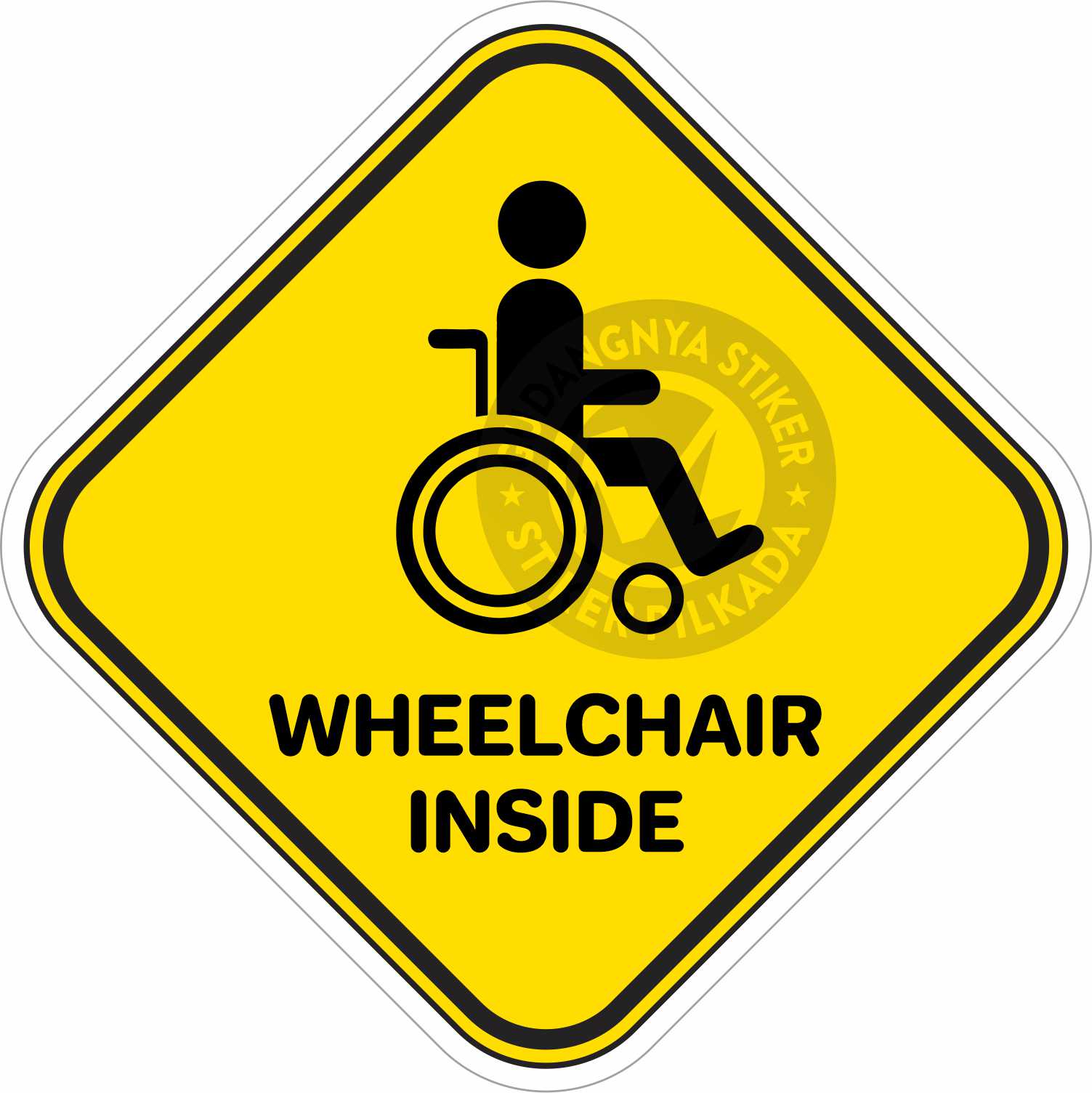 STIKER VINYL WHEELCHAIR INSIDE | Lazada Indonesia