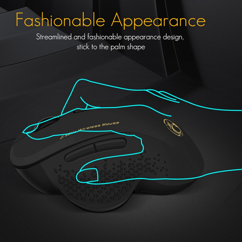 IMICE Wireless Gaming Mouse Ergonomic Mouse 6 Keys LED 1600 DPI ...