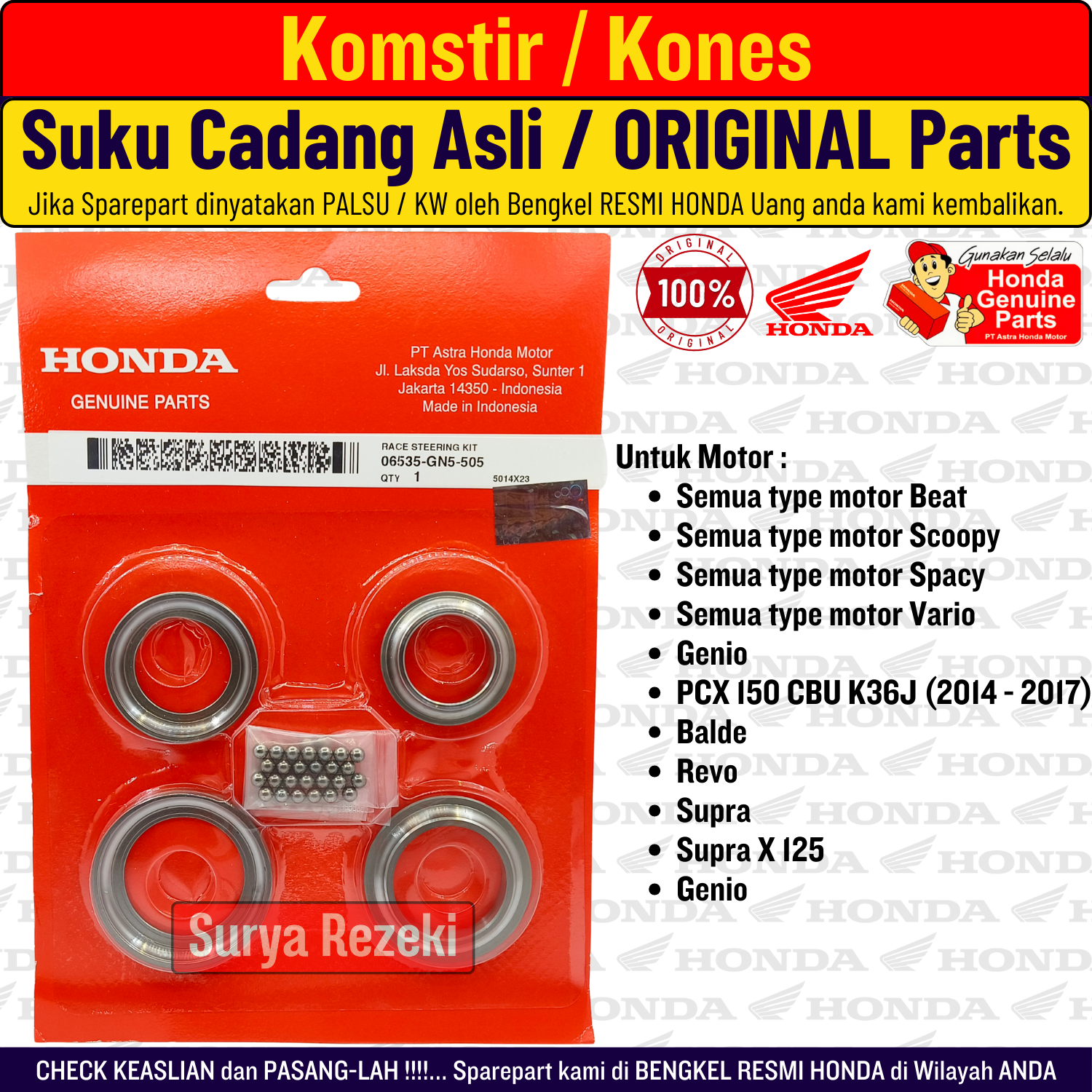 Komstir Kones Spacy Scoopy Fi Karburator PCX ADV Blade Supra Fit X 125 ...