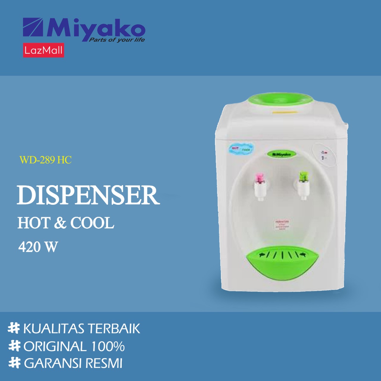 Miyako Dispenser Meja Hot & Cool - WD-289 HC | Lazada Indonesia