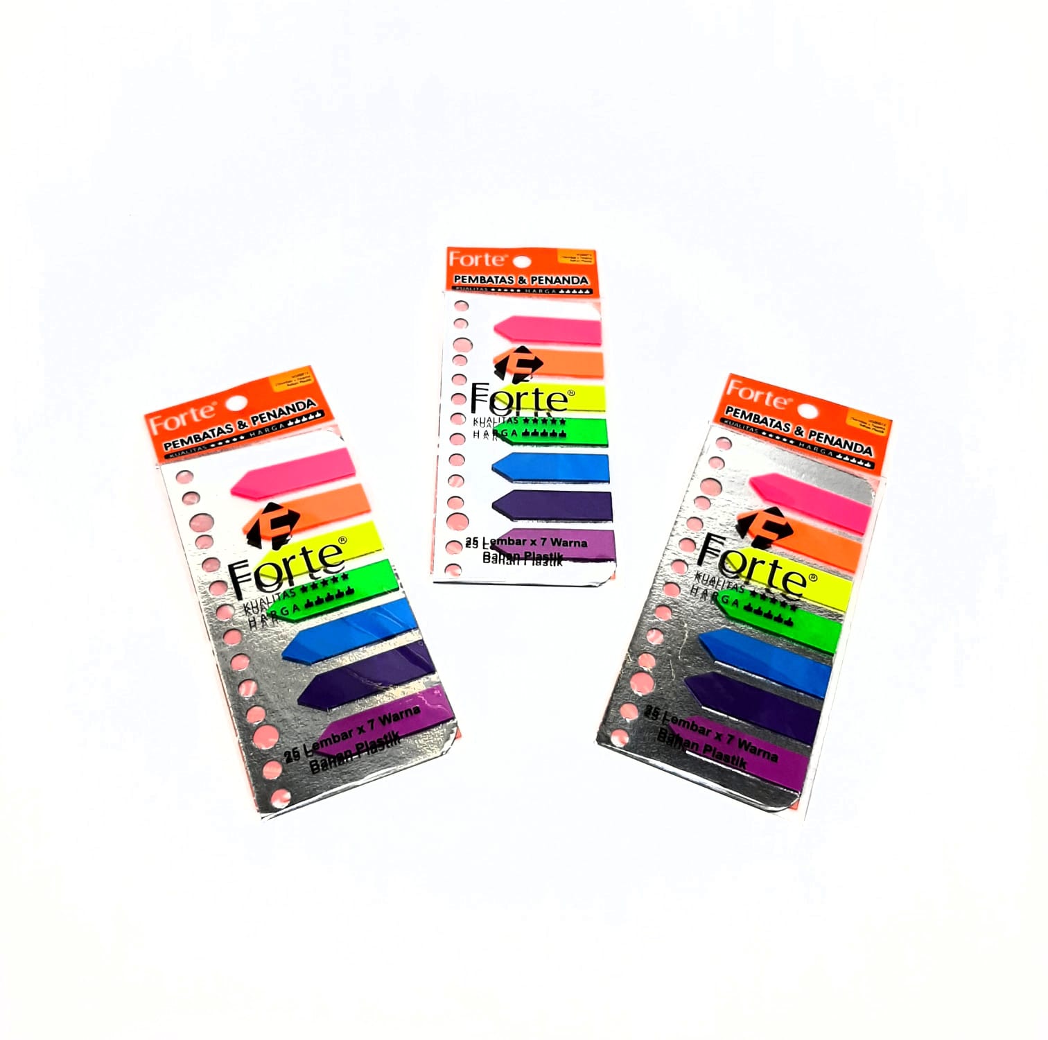 HARGA PER 1PACKS/25LBR X 7WARNA LABEL/MEMO PEMBATAS & PENANDA FORTE ...