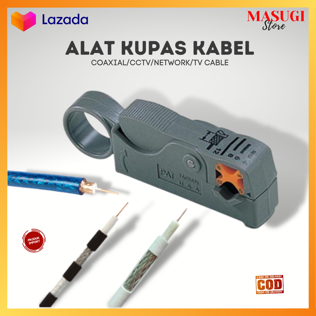 Alat Tang Kupas Kabel CCTV Jaringan Rotary Coaxial Cable Stripper ...