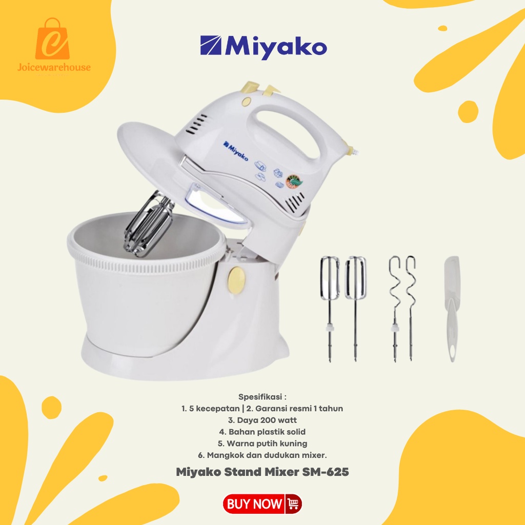 Miyako Stand Mixer SM-625 | Lazada Indonesia