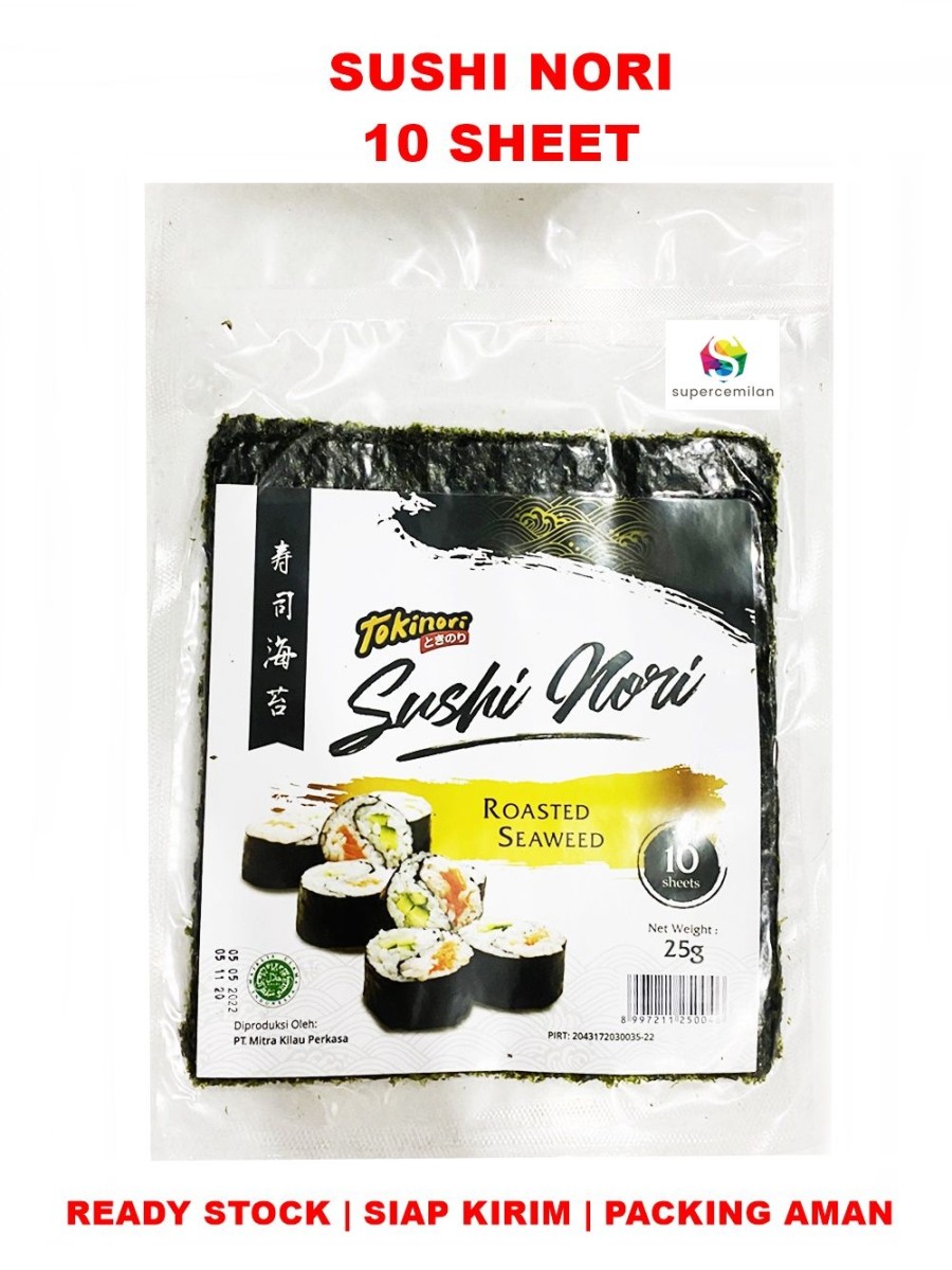 TOKINORI Sushi Nori Roasted Seaweed Rumput Laut (10 sheet) | Lazada ...