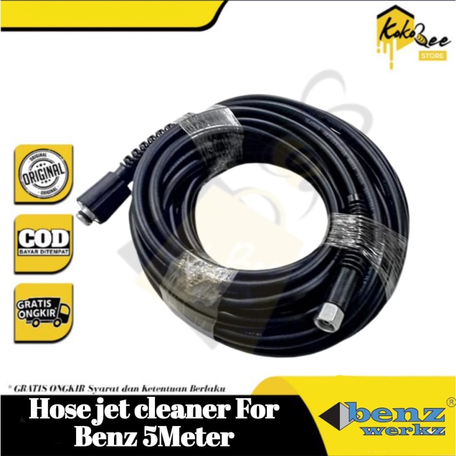 Hose jet cleaner varian 5 meter dan 10 meter - Selang high pressure jet ...