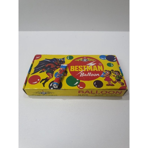 Balon Tiup Bestman Blowing Balloon AAA Tata Nostalgia Jadul (isi 32 pcs ...