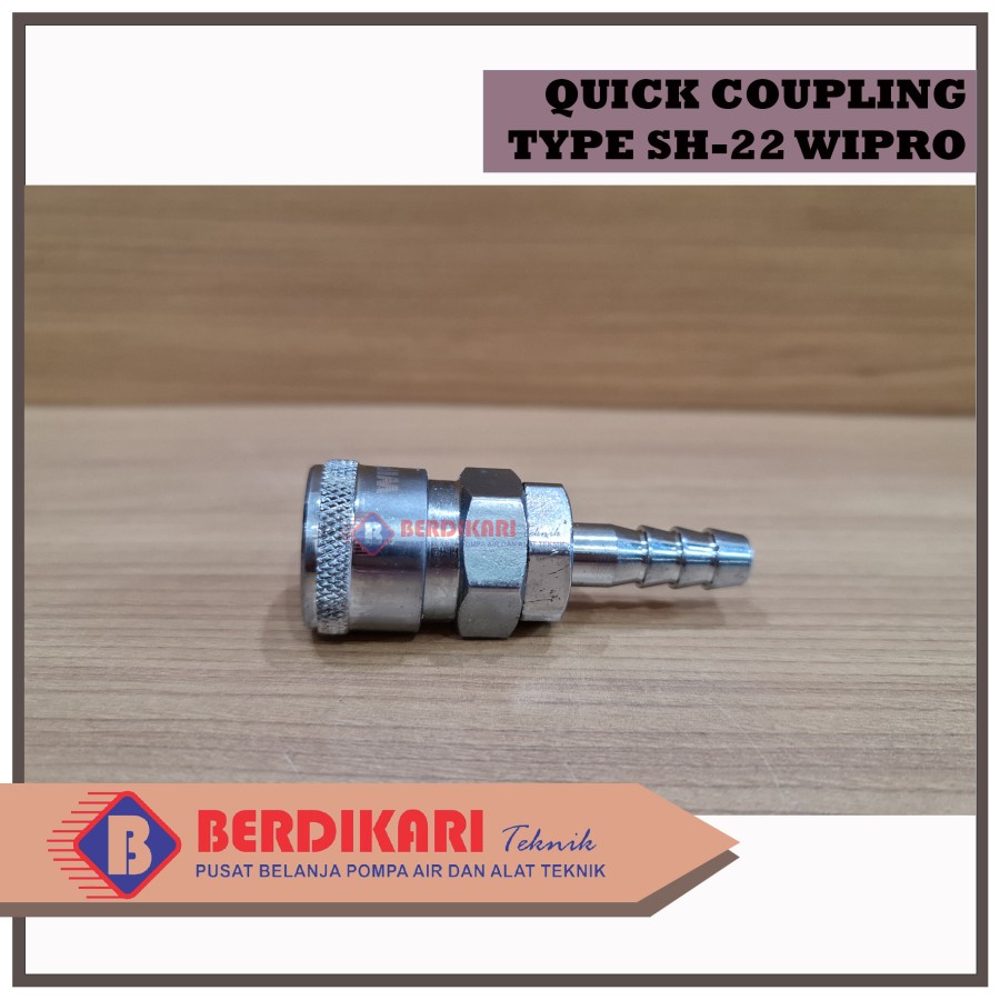 COUPLER MALE KOPLER QUICK COUPLING SAMBUNGAN ANGIN KOMPRESOR SH 22 ...