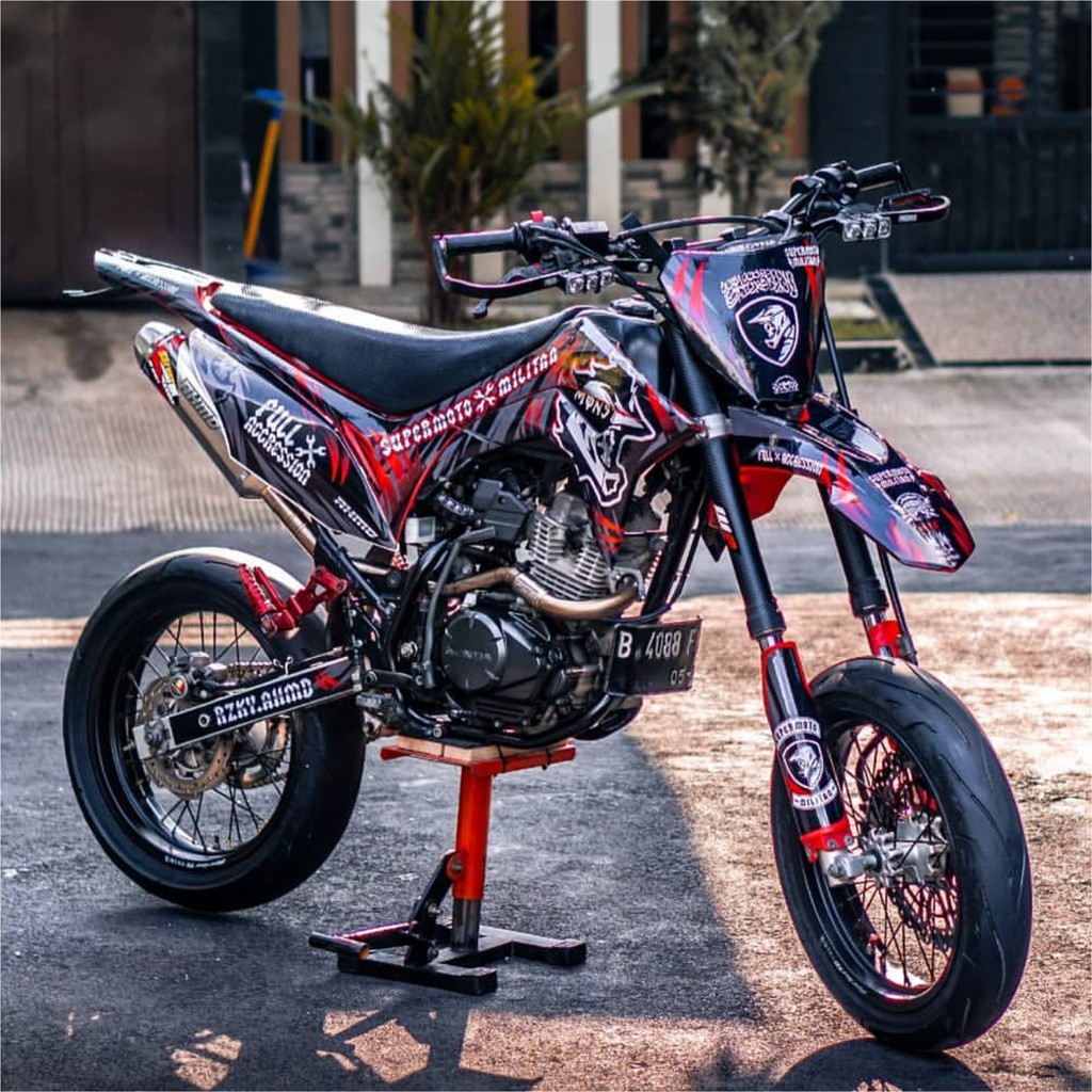 OFFICIAL DECAL SUPERMOTO MILITAN ORIGINAL CRF 150L | Lazada Indonesia