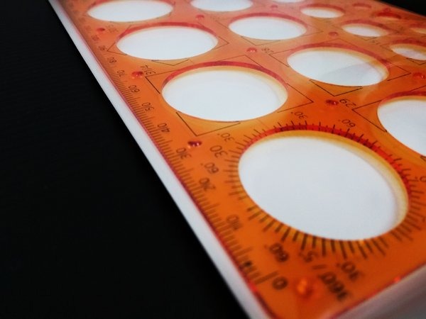 Maped Mal Lingkaran Penggaris Teknik Circle Template Mall Sablon Bulat ...