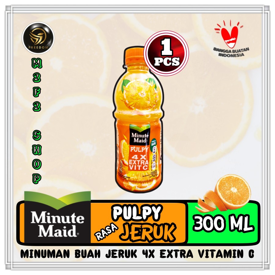 Minute Maid Pulpy Orange | Jeruk Botol Pet - 300 ml (Kemasan Satuan ...