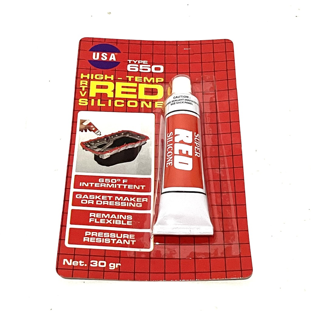 Lem Red Silicone USA 30g / Gasket Maker High Temp RTV / Auto Sealer ...