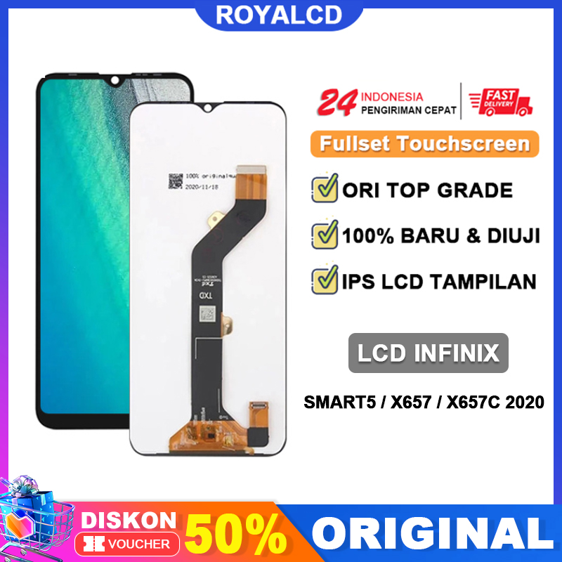 [100% Diuji] LCD INFINIX SMART5 X657 X657C 2020 Fullset Touchscreen HD ...