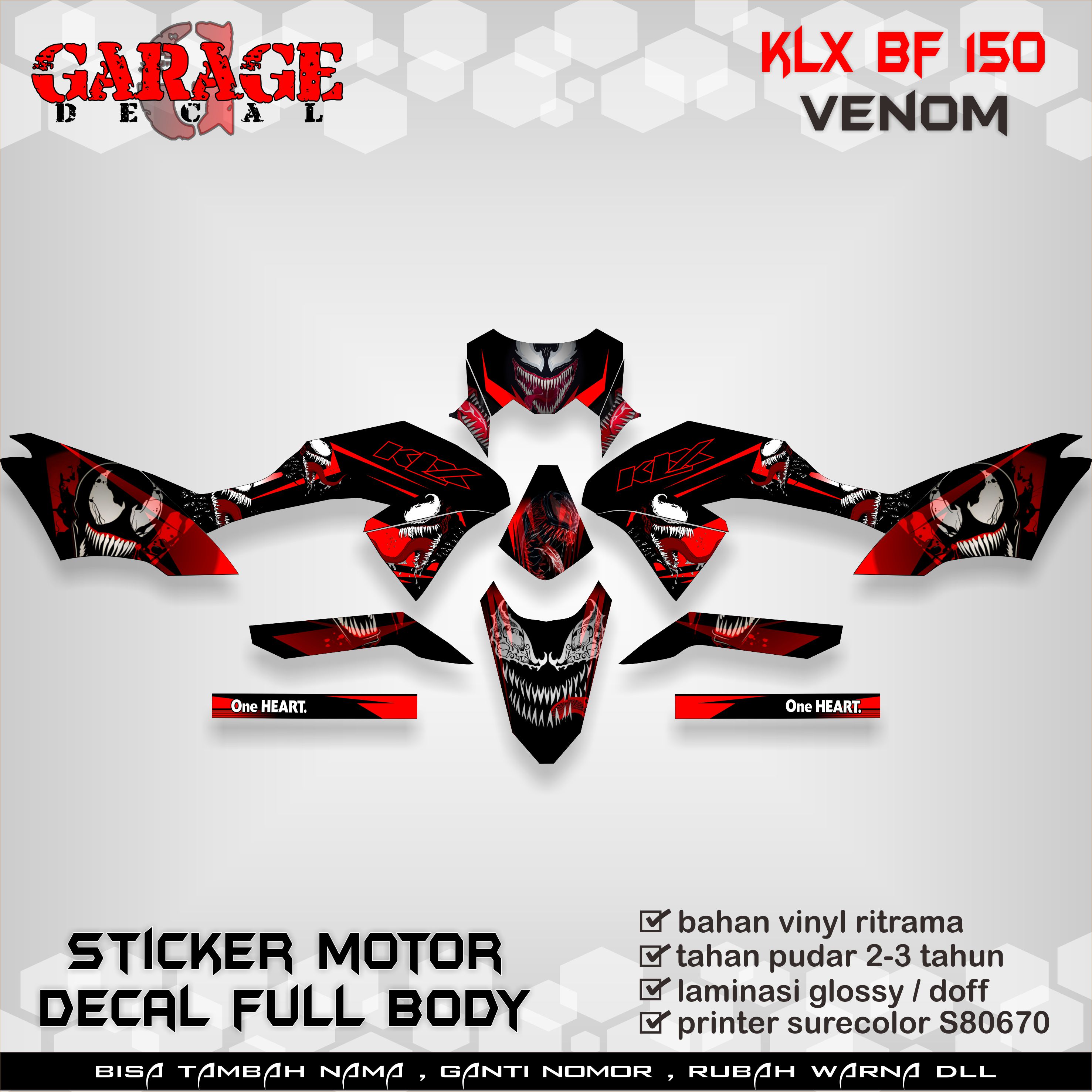 Decal KLX 150 BF Full Body Decal KLX BF 150 Full Body Sticker KLX BF ...