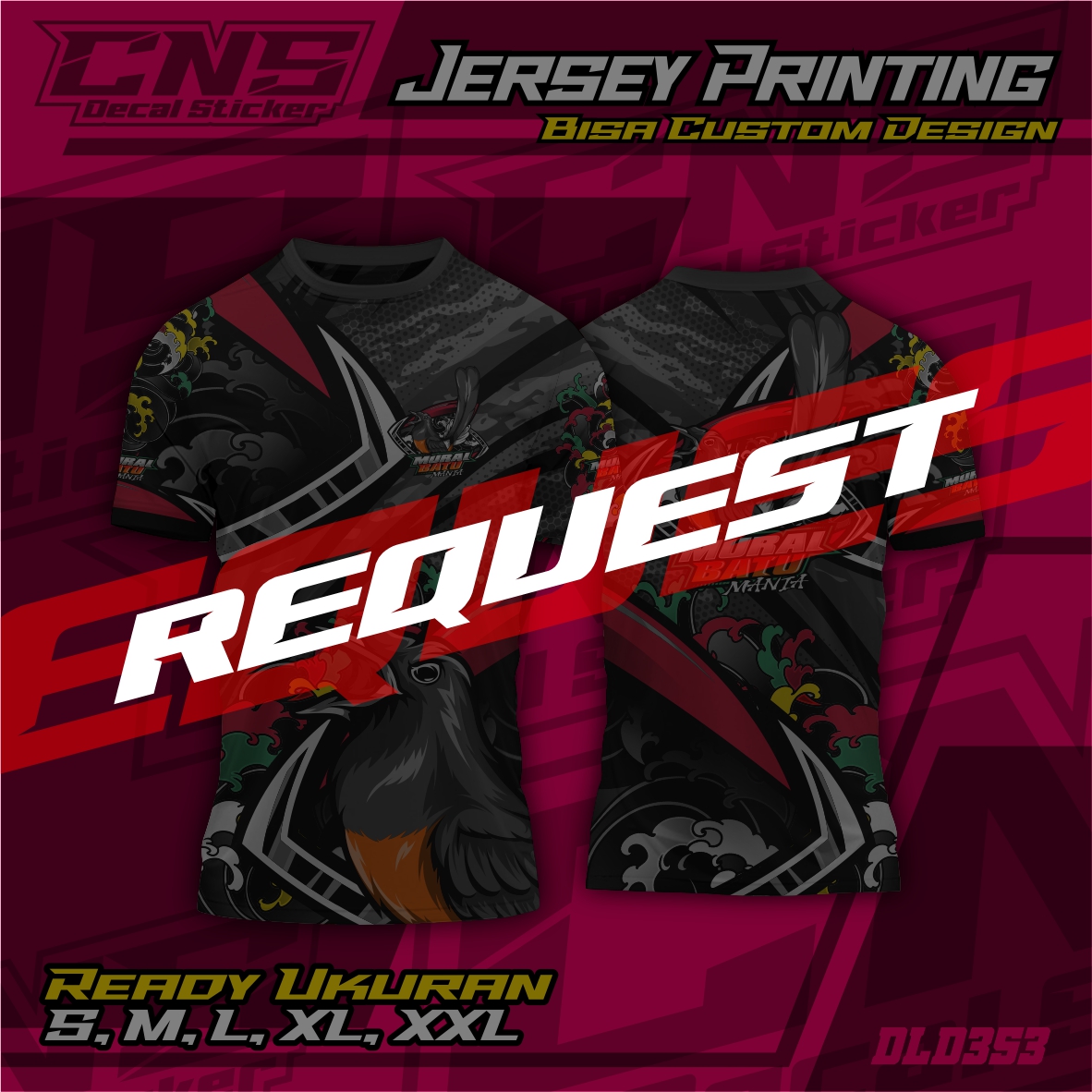 Kaos Jersey Printing Motif MURAI BATU MANIA Desain Terbaru Murah ...