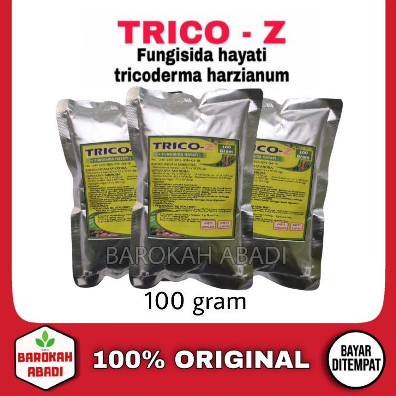 Fungisida Hayati Tricoderma Trico Z 100 gram Pupuk Organik Jamur ...