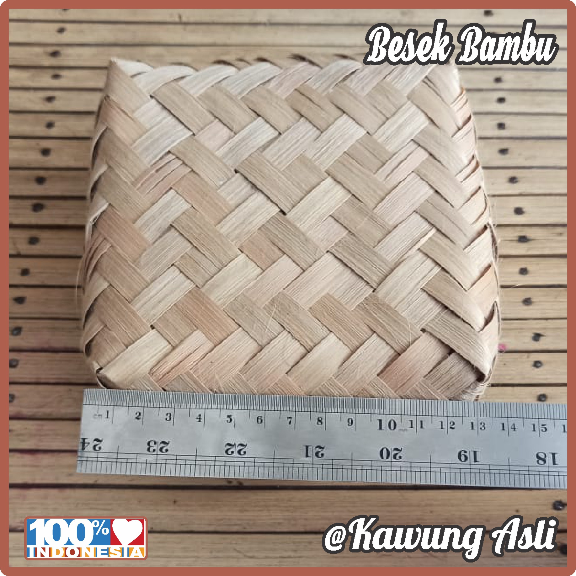 Besek Bambu Kotak Anyam Pipiti 13x13 harga sepasang | Lazada Indonesia
