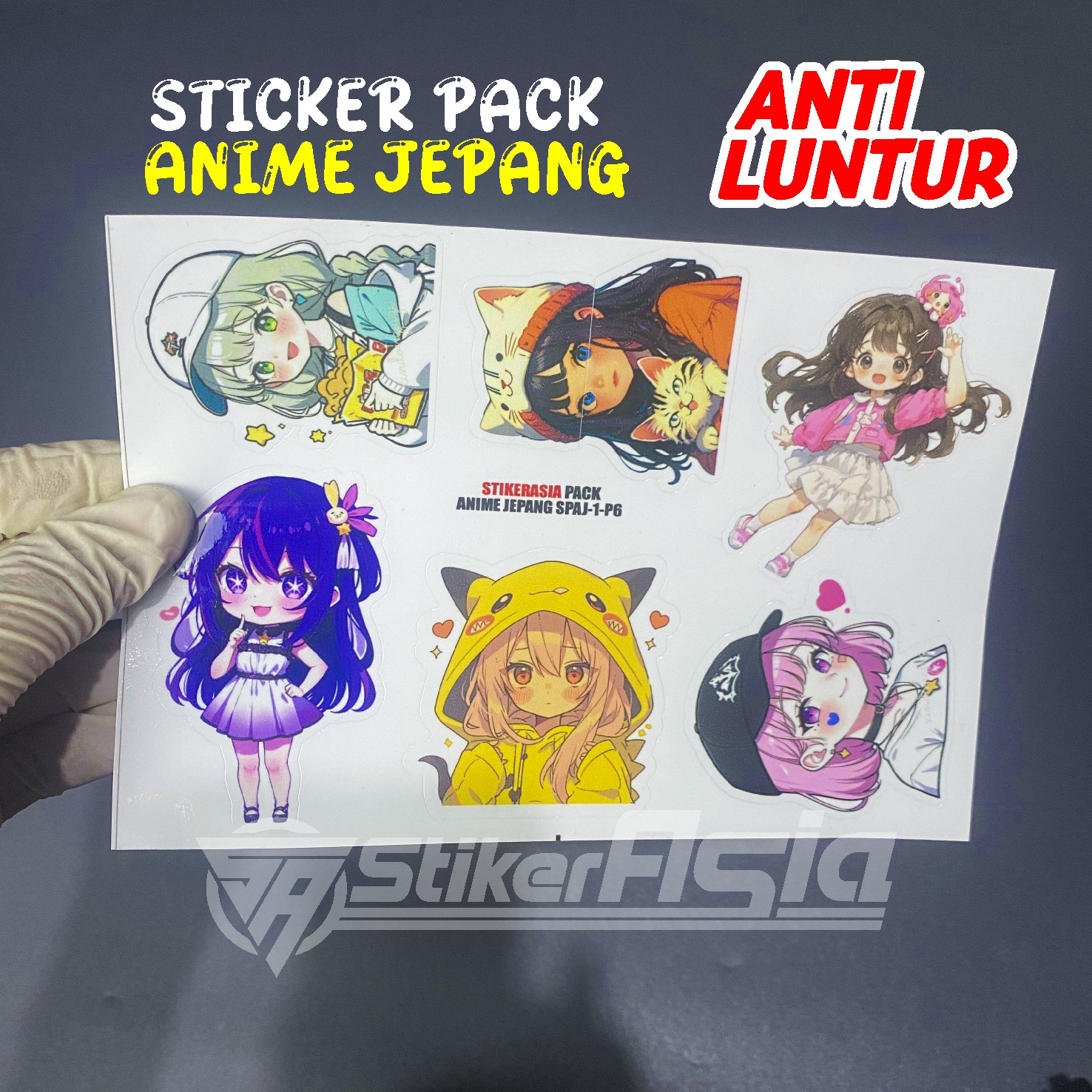 STIKER PACK ANIME SPAJ-1-P6 STICKERASIA Sticker ANIME JEPANG Stiker ...